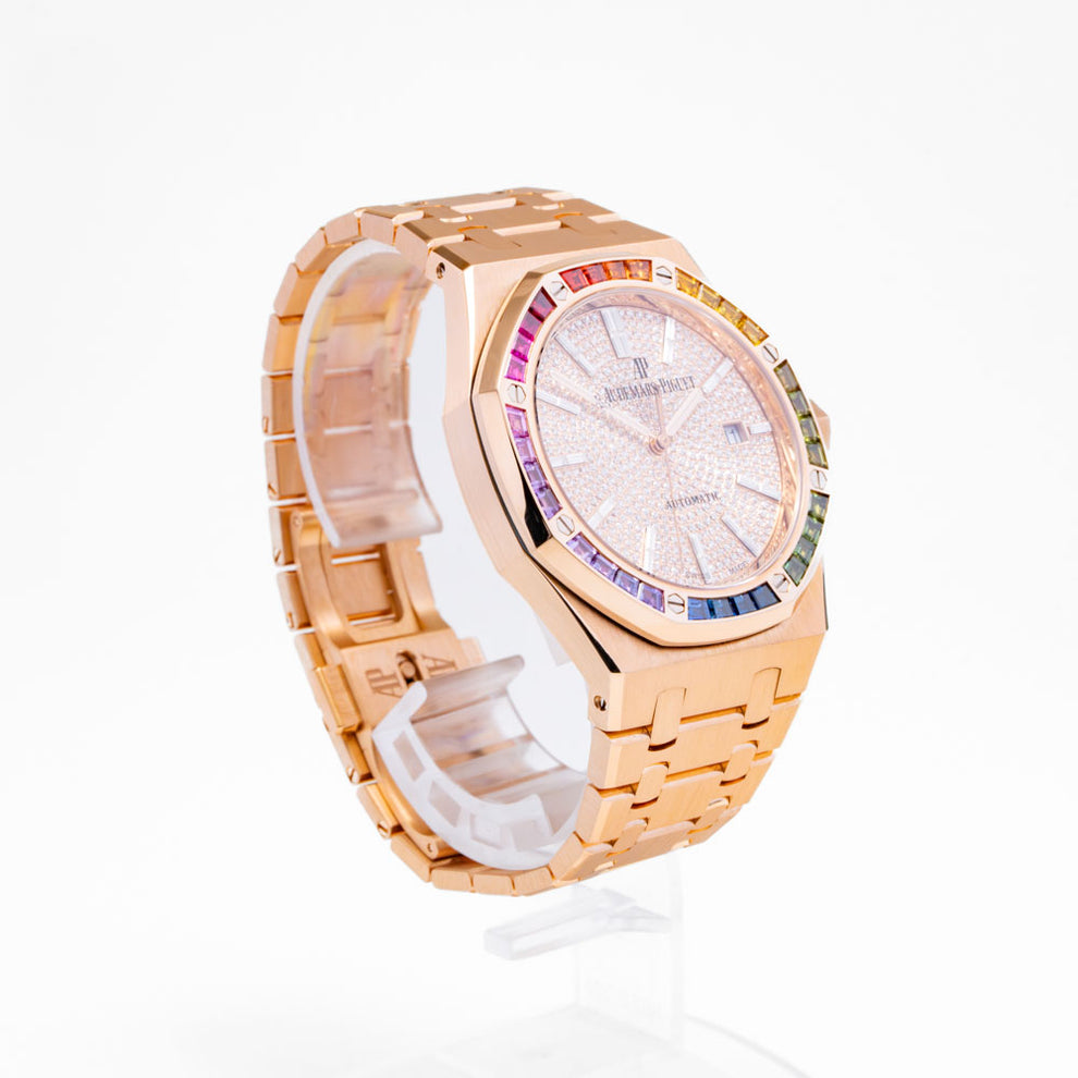 オーデマピゲ ロイヤルオーク レインボーサファイアベゼル – Trax Tokyo