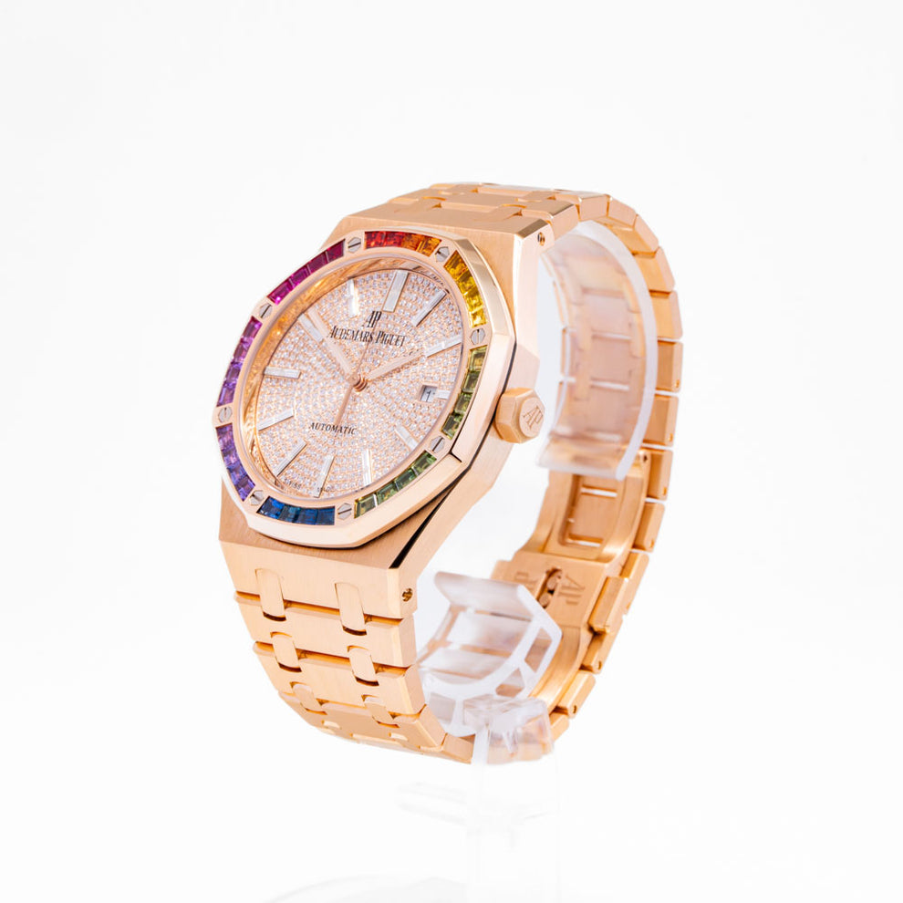 オーデマピゲ ロイヤルオーク レインボーサファイアベゼル – Trax Tokyo